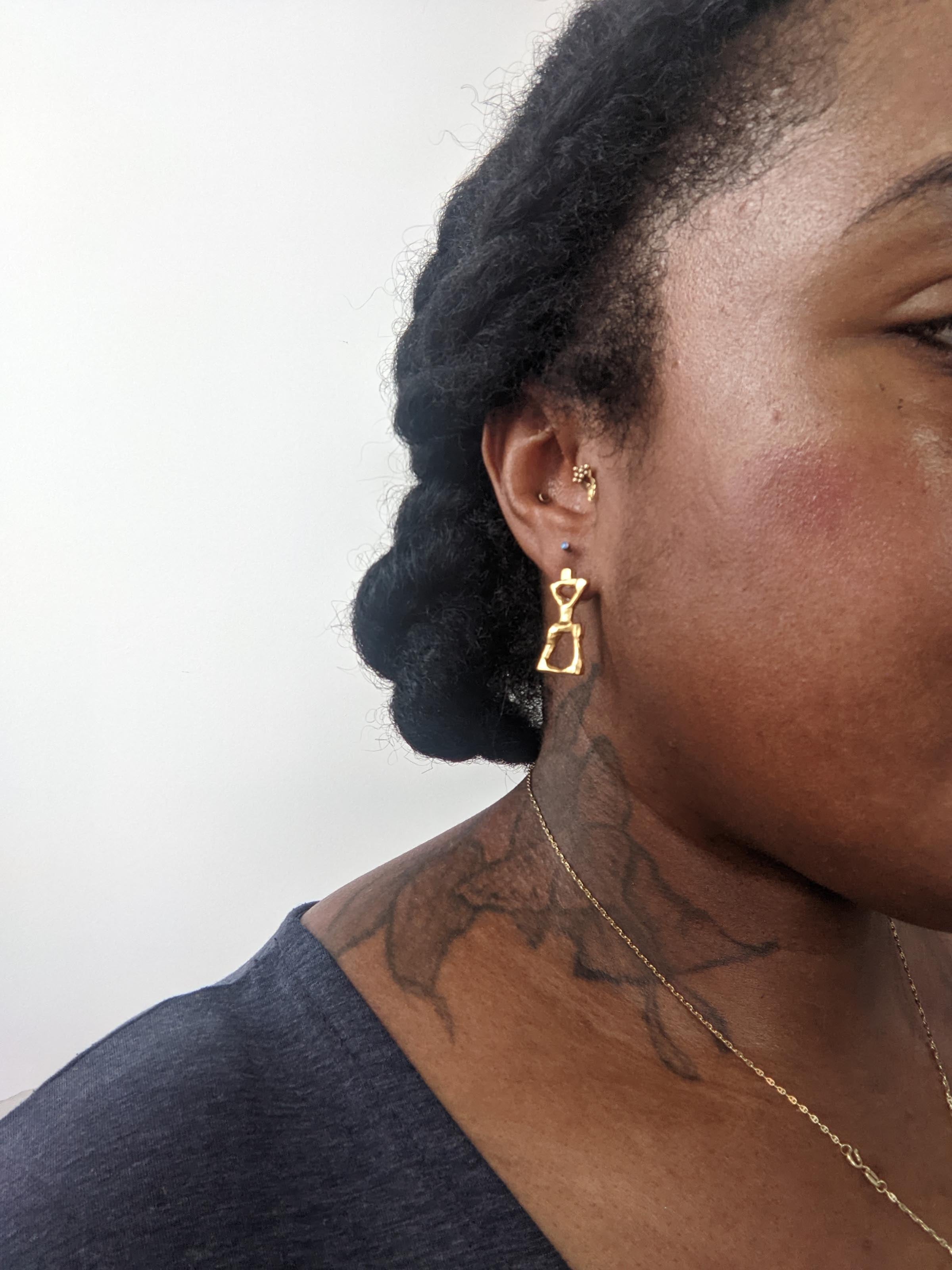 Messages in Stone Post Earring – Lingua Nigra