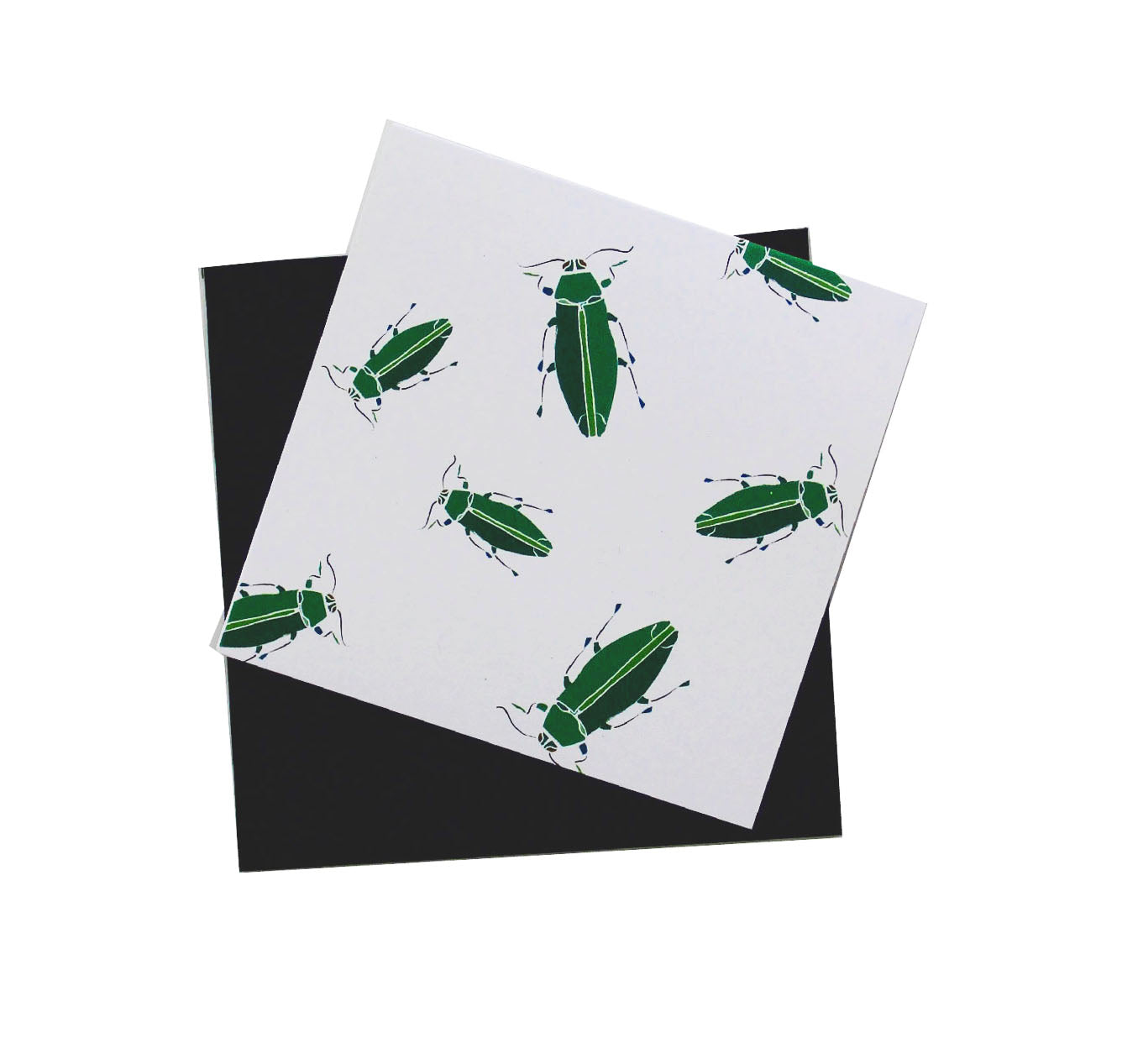 Multi Jewel Beetle 3x3 Mini Card – Lingua Nigra